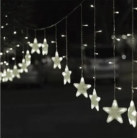 Vánoční osvětlení - závěs s hvězdičkami 4m 136 LED