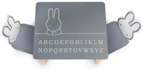 ECOTOYS Dětský dřevěný stolek Bunny + 2 židle