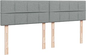 Box spring postel s matrací světle šedá 180 x 200 cm textil 3287535