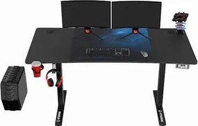 ULTRADESK LEVEL V2 modrá / Herní elektricky nastavitelný stůl / 140 x