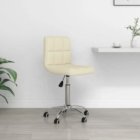 Otočná kancelářská židle krémová textil 334315