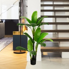 Costway 150 cm vysoký umělý banánovník tropická palma, zelený