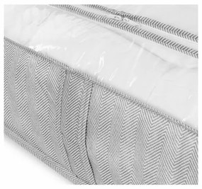 Compactor Nízký textilní úložný box Boston, 107 x 46 x 16 cm, šedá