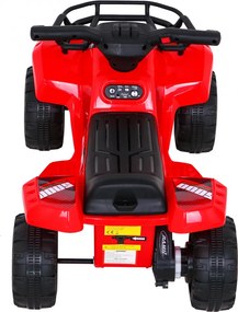 Ramiz Dětská čtyřkolka na baterie Storm červená + motor 25W + MP3 USB + LED