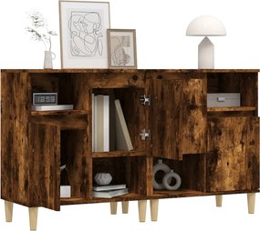 Příborníky 2 ks kouřový dub 60 x 35 x 70 cm kompozitní dřevo 3185724