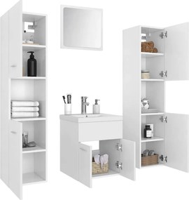 Set koupelnového nábytku bílý dřevotříska 3071216