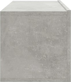 Nástěnné TV skříňky 4 ks betonově šedé 100 x 30 x 30 cm 3114193