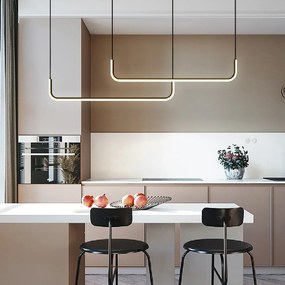 Závěsný LED lustr APP980-CP černý/neutrální bílá