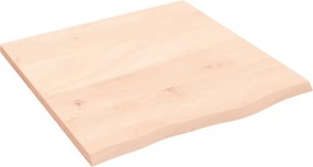 Koupelnová deska 60 x 60 x 2 cm neošetřené masivní dřevo 3156014