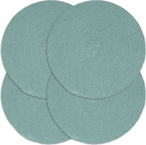 Prostírání 4 ks zelené 38 cm kulaté bavlna 133852