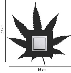 Samolepka na vypínač - Marihuana - PopyDesign