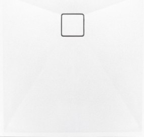 Deante Correo, obdélníková granitová sprchová vanička 90x90x3,5 cm, bílá matná, DEA-KQR_A41B