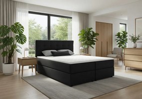 Manželská postel 180x200 s úložným prostorem STIG 2 - antracit