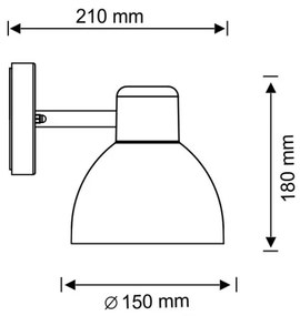 Venkovní nástěnné svítidlo ARNE 1xE27/10W/230V IP44
