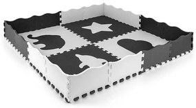 Pěnové puzzle podložka ohrádka Milly Mally Jolly 2x2 Grey