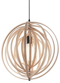 Závěsné svítidlo Ideal lux 138275 DISCO SP1 LEGNO 1xE27 60W dřevo Závěsná svítidla