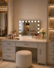 EKSPAND LED kosmetické zrcadlo Hollywood 80×60 cm