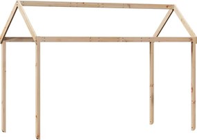 Patrová postel bez matrace 90 x 200 cm masivní borové dřevo 3282116