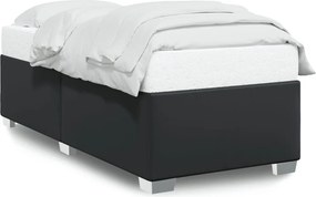 Rám postele černá 100 x 200 cm umělá kůže 3284544