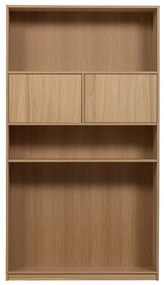 Modulární knihovna v dekoru dubu v přírodní barvě 110x199 cm Modulair – vtwonen