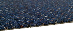 Timzo, Metrážový koberec New Techno 3535 tm. modré, zátěžový, na míru, šíře 4m,5m, modrá, ab (mřížka), chodba / předsíň