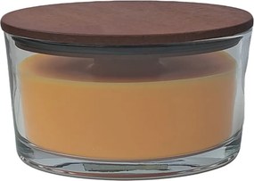 Sinsay - Vonná svíčka s dřevěným knotem Pumpkin Spice Latte - oranžová