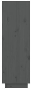 Botník šedý 60 x 34 x 105 cm masivní borové dřevo - Default Title