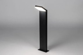Sloupkové venkovní LED svítidlo Malaga Black