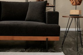 Hanah Home Třímístná pohovka LIVA antracitová 227 cm 825BLC2819