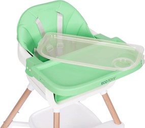 Dětská židlička 2v1 BABY ECOTOYS zelená
