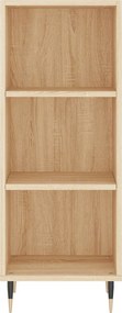 vidaXL Skříň highboard 34,5 x 34 x 180 cm kompozitní dřevo [3198964] Barva: hnědý dub