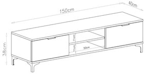 Televizní stolek LORA dub artisan
