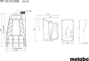 Metabo TPF 18 LTX 2200