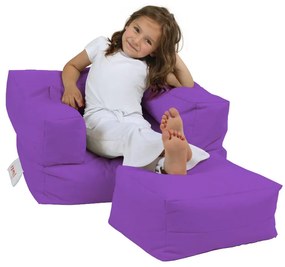 Atelier del Sofa Zahradní sedací vak Kids Single Seat Pouffe - Purple, Purpurová