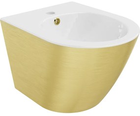 Mexen Lena závěsný bidet, Bílá/Zlatá geometrický vzor - 35224807