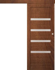 posuvné interiérové dveře na stěnu vasco doors EVORA model 4 Průchozí rozměr: 70 x 197 cm, Orientace dveří: Levé dveře, Dekor: Buk jasmínový