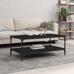 Konferenční stolek černý 100 x 55 x 40 cm kompozitní dřevo - Default Title