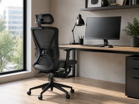 Ergonomická kancelářská židle ROJAS - šedá síťovina