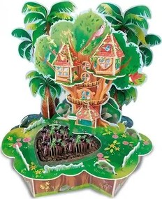 EDUCA Kreativní sada 3D Dream Gardens: Dům na stromě 2v1 / od 6 let