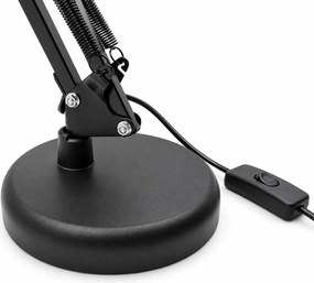 Toolight Toolight, JNH042-1TD, stolní lampa s nastavitelným ramenem, kreslířský styl, 1× E27, černá, OSW-56233
