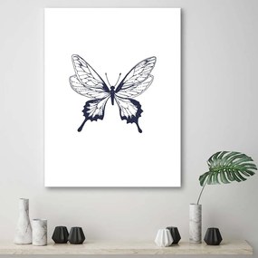 Gario Obraz na plátně Nakreslený motýl Rozměry: 40 x 60 cm