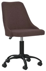 Otočná kancelářská židle tmavě hnědá textil,  3090199 HangarStore.cz