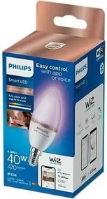 Philips Smart C37 E14 4.9W bílá / chytrá LED žárovka / RGBW / 470 lm /