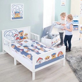 Bílo-modrá dětská postel 70x140 cm Paw Patrol – Roba