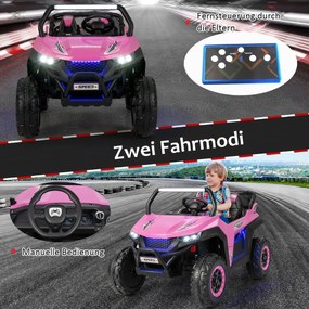 Costway Dětské auto, pojízdné terénní auto se 2 sedadly