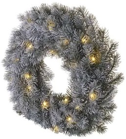 EMOS LED dekorativní vánoční věnec, 20xLED, teplá bílá, 2×AA, 40cm, časovač DCTW15