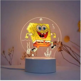 Stolní LED lampa s motivem "Spongebob" - 8 variant obrázků Varianta: 2 Spongebob