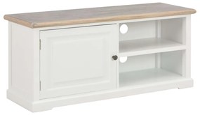 TV stolek Kelso - bílý  - dřevo | 90x30x40 cm