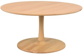 OnaDnes -20% Dubový kulatý konferenční stolek ROWICO HOBART 90 cm