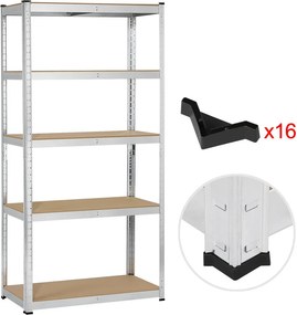 Zátěžový regál Yaheetech – Mod.1: 180 × 90 × 40 cm/875 kg stříbrná (264515749188)